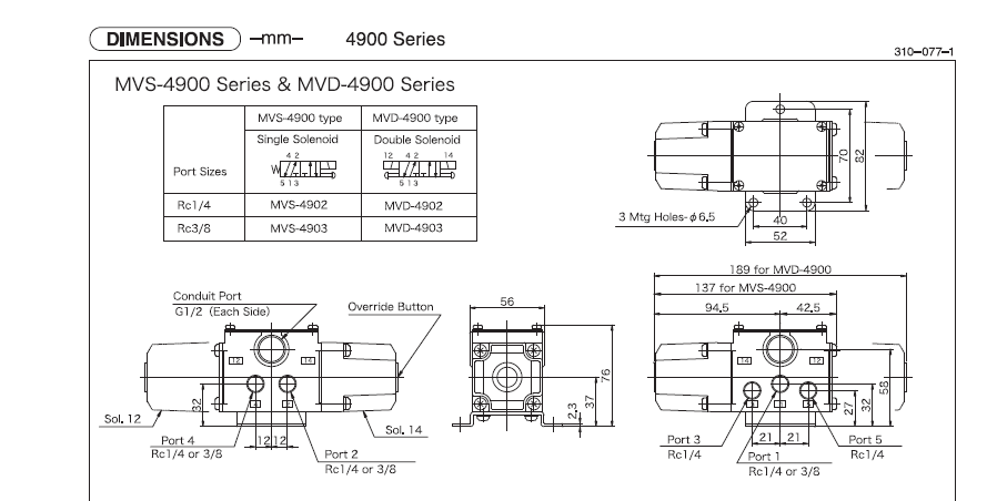 TACO VALVE MVS-4902S AC110